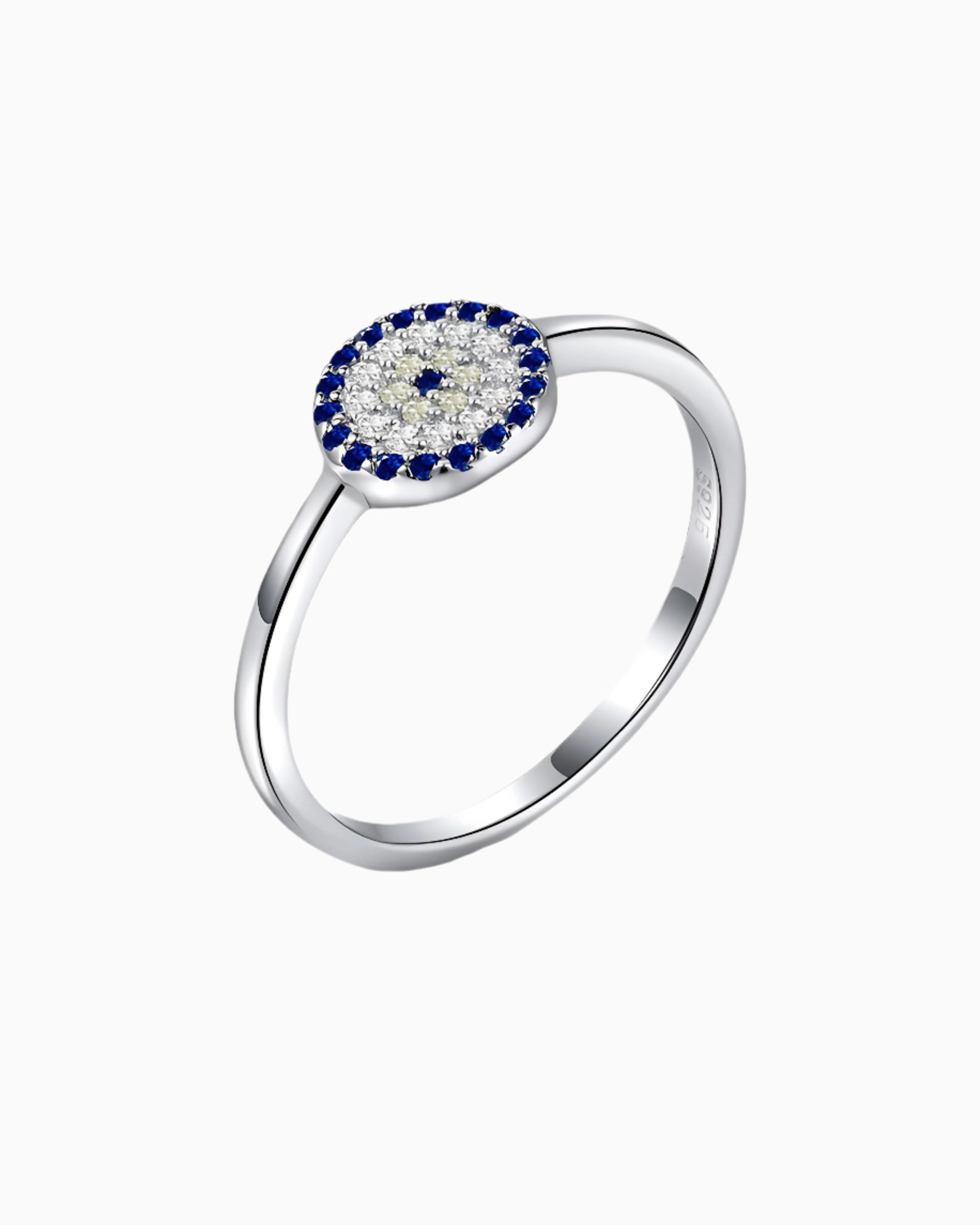 ICY EVIL EYE RING. - WHITE GOLD | Drippy Amsterdam